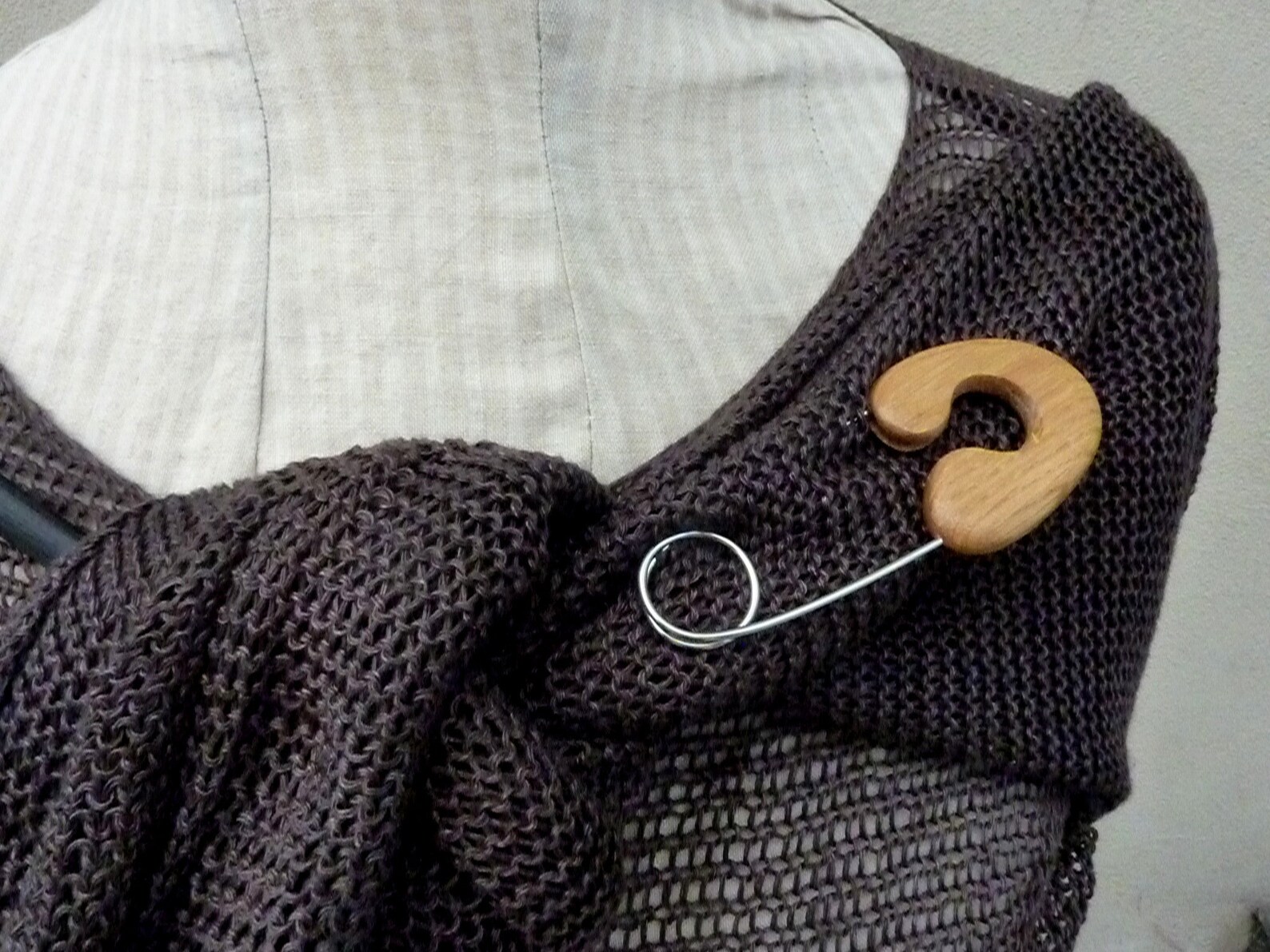 Wood Scarf Pin Needle.shwal Pin.knitting Accessories.knitting Shwal ...