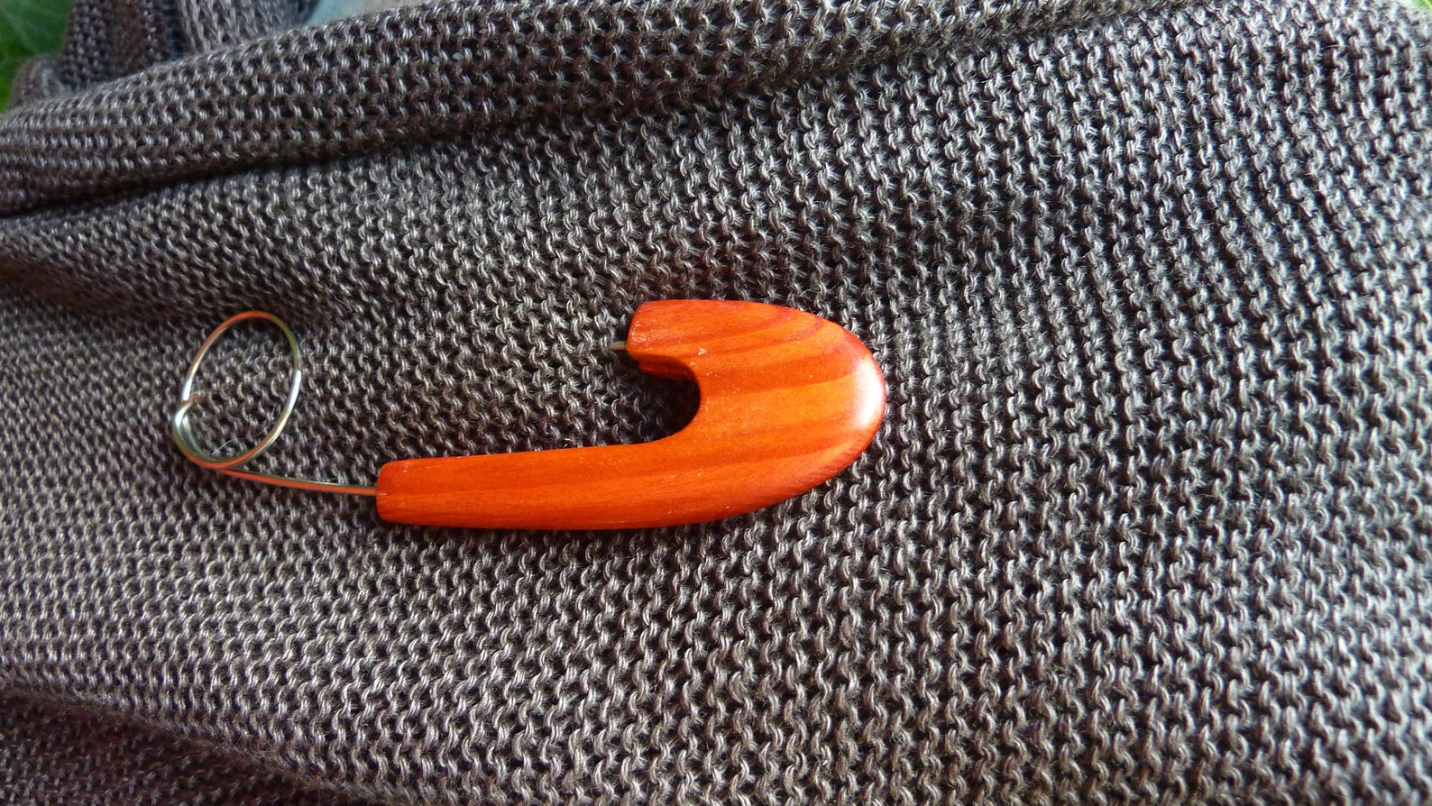 Wood Scarf Pin Needle.shwal Pin.knitting Accessories.knitting Shwal ...