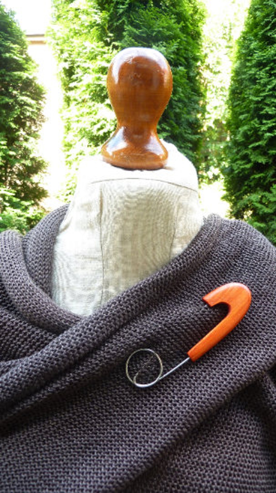 Wooden Shwal Safety Pin.scarf Safety Pin.shawl Stick.weater | Etsy