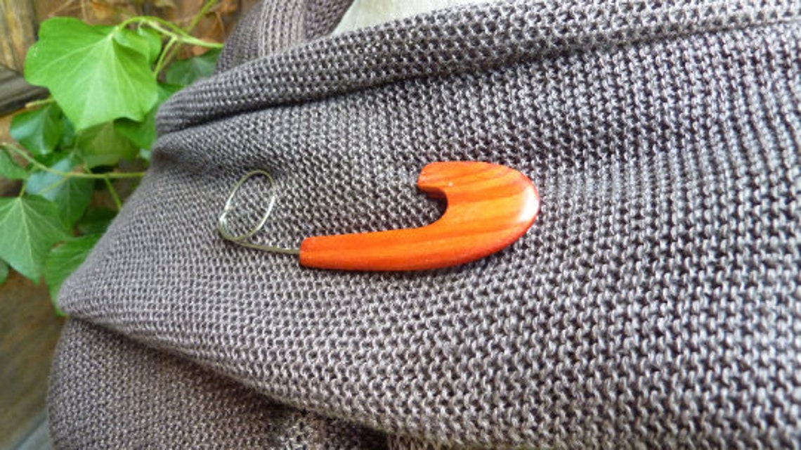 Wooden Shwal Safety Pin.scarf Safety Pin.shawl Stick.weater Clasp ...