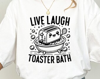 Live Laugh Toaster Bath Dtf Transfer - Etsy
