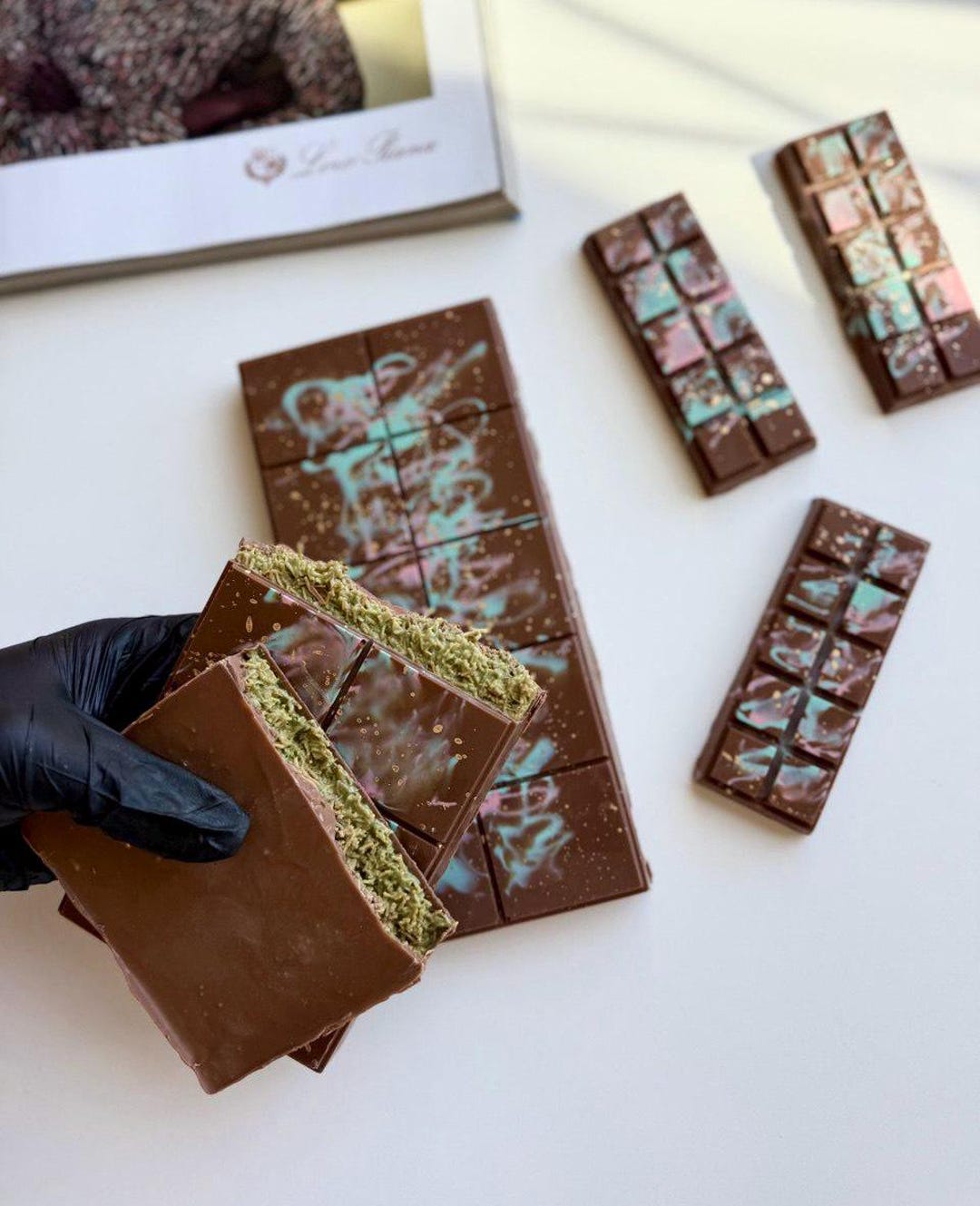 Big 450 G Dubai Chocolate Bar Pistachio /1 Pound Chocolate Bar, Kadayif ...