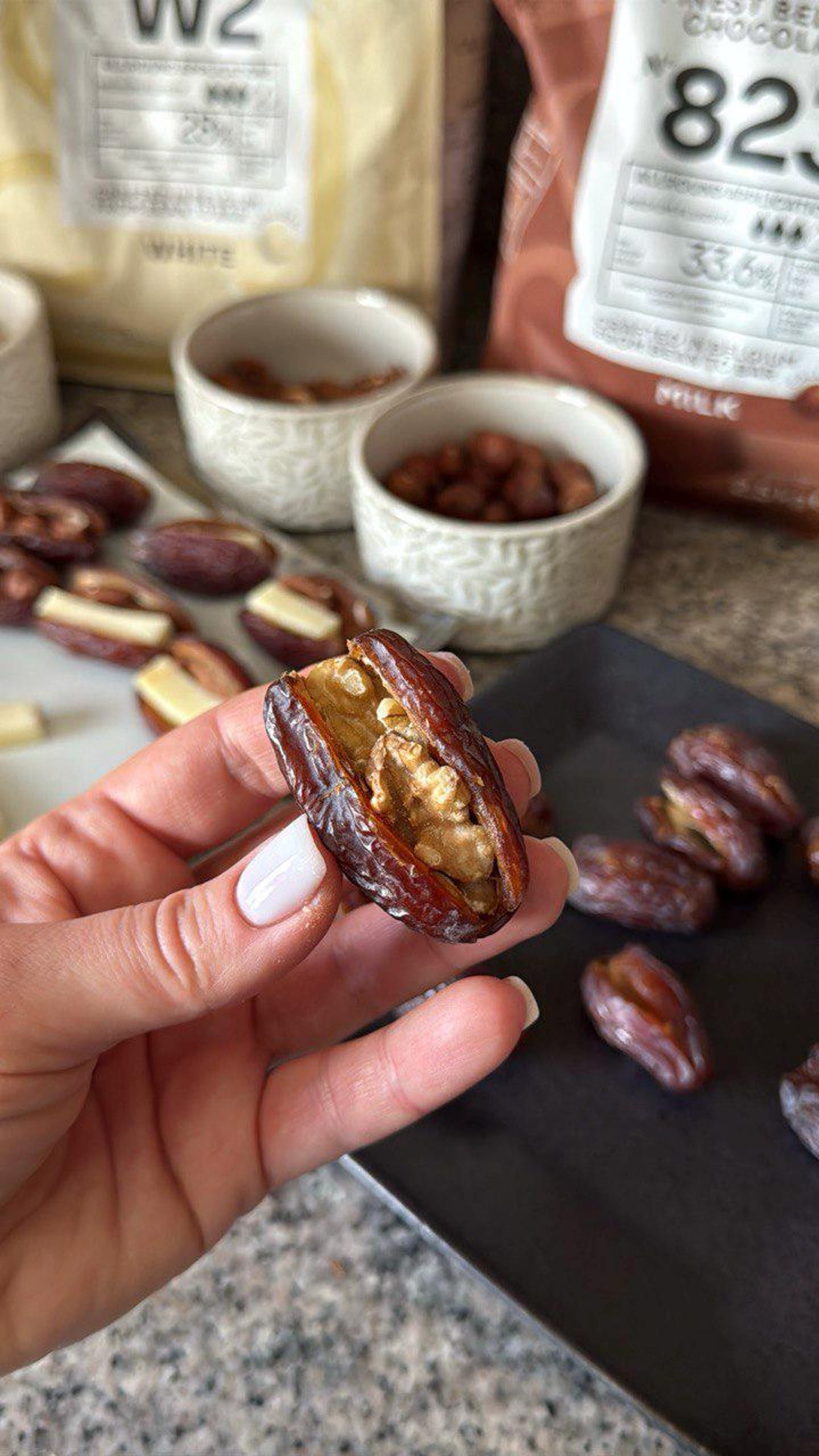 Medjool Stuffed Gourmet Dates, Almond Stuffed Chocolate Covered Dates ...