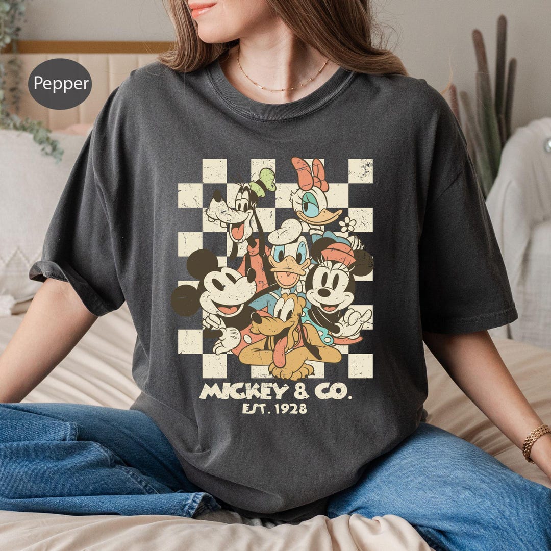 Vintage Mouse & Co 1928 Checkered PNG, Mouse and Friends Png, Family ...