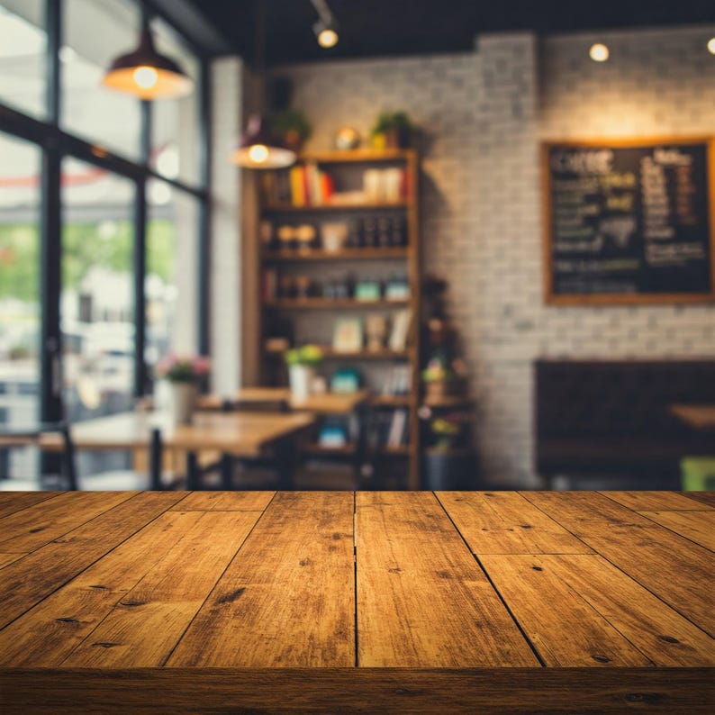 Coffee Shop Mockup Bundle, Table Mockup, Coffee Shop Background, Cafe ...