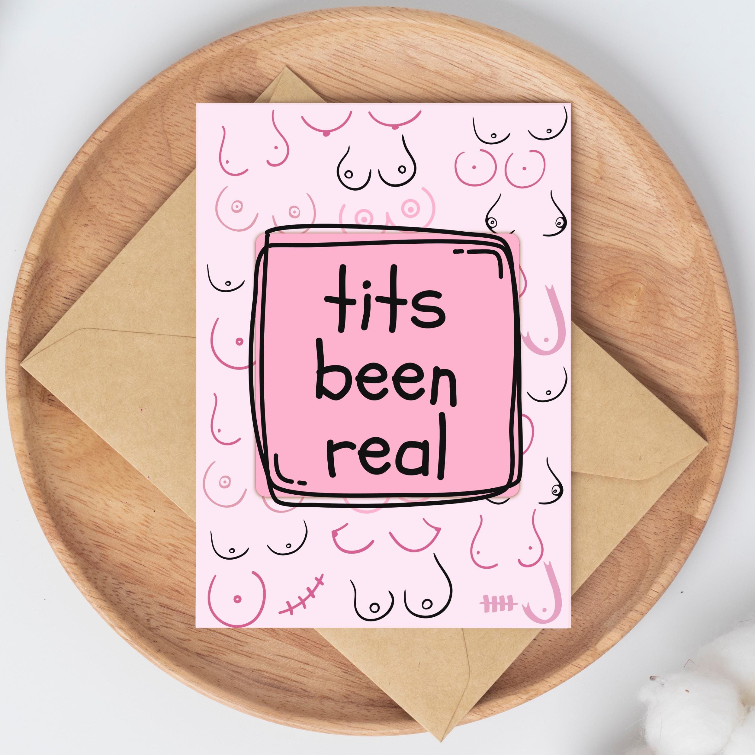 Funny Breast Cancer Support Card Cancer Humor Card for Cancer Gift for ...