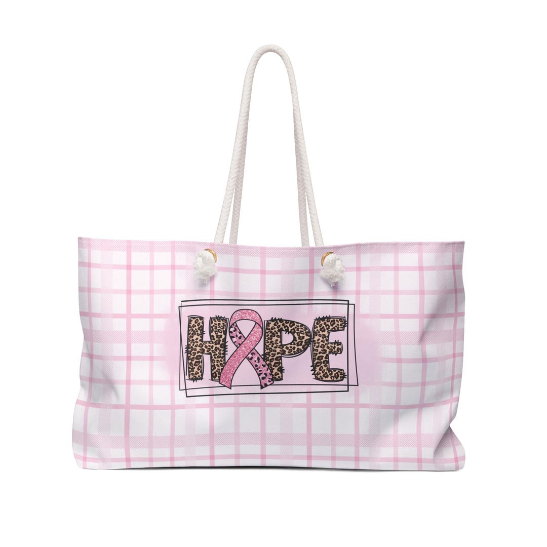 Chemo Tote Bag Chemo Bag Breast Cancer Awareness Breast Cancer Fighter ...