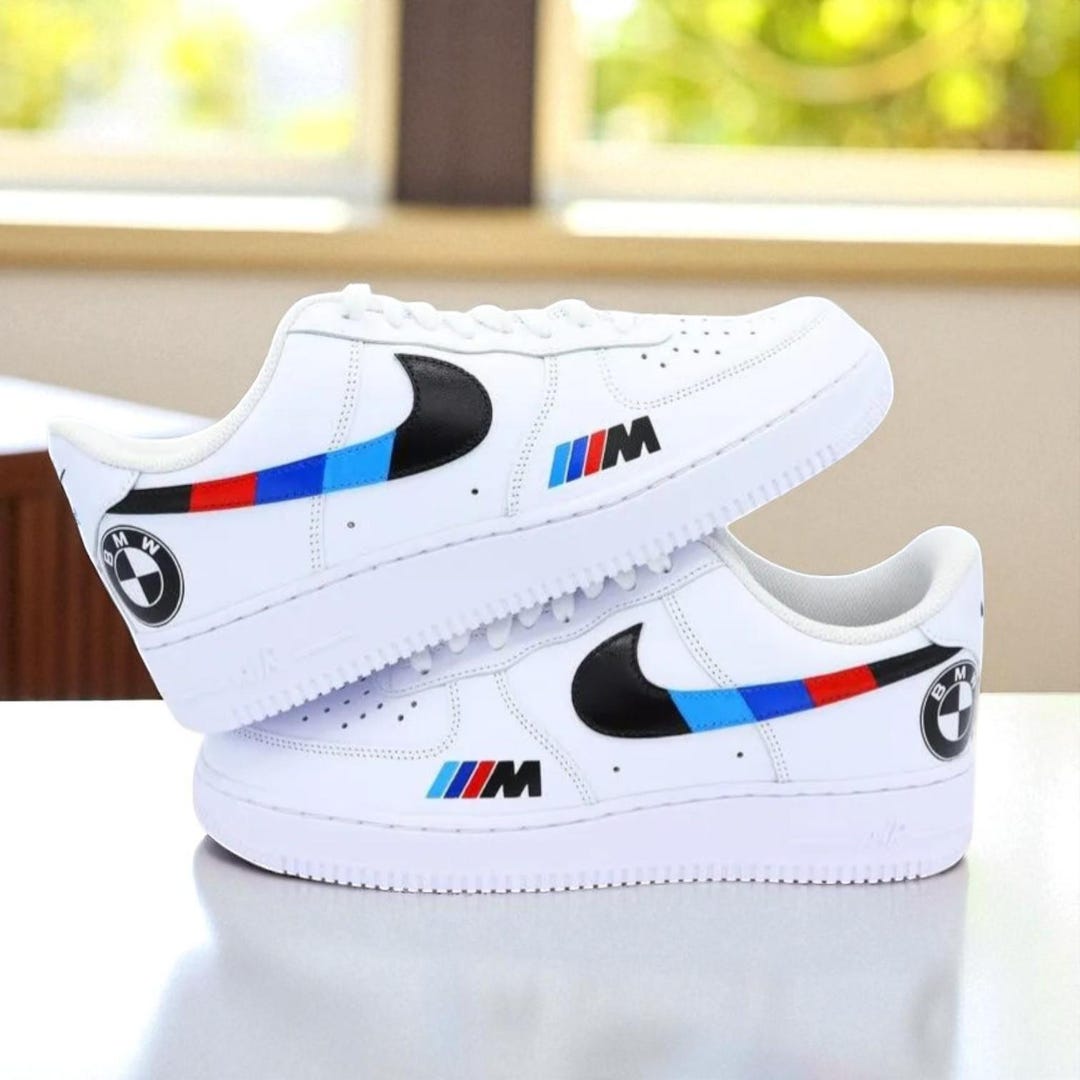 Personalized BMW Air Force 1 Shoes, Custom Hand Painted BMW AF1, BMW ...