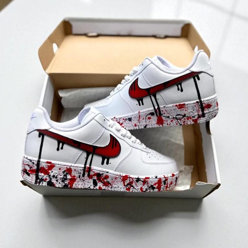 Airforces Red Drip - Etsy