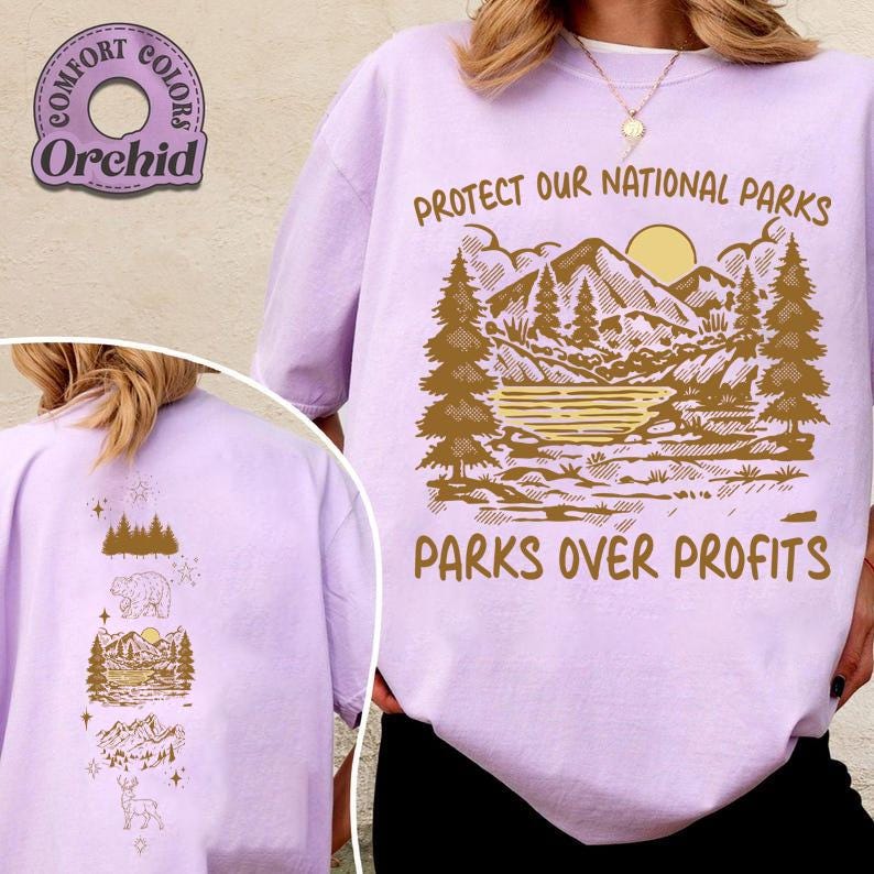 Protect Our National Parks PNG, Parks Over Profit Granola Girl Digital ...
