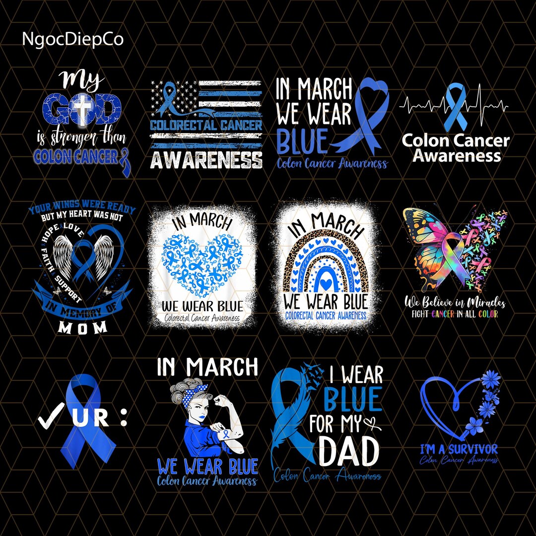 30+ Colon Cancer Awareness Bundle Png, Colon Cancer, Cancer Rainbow Png ...