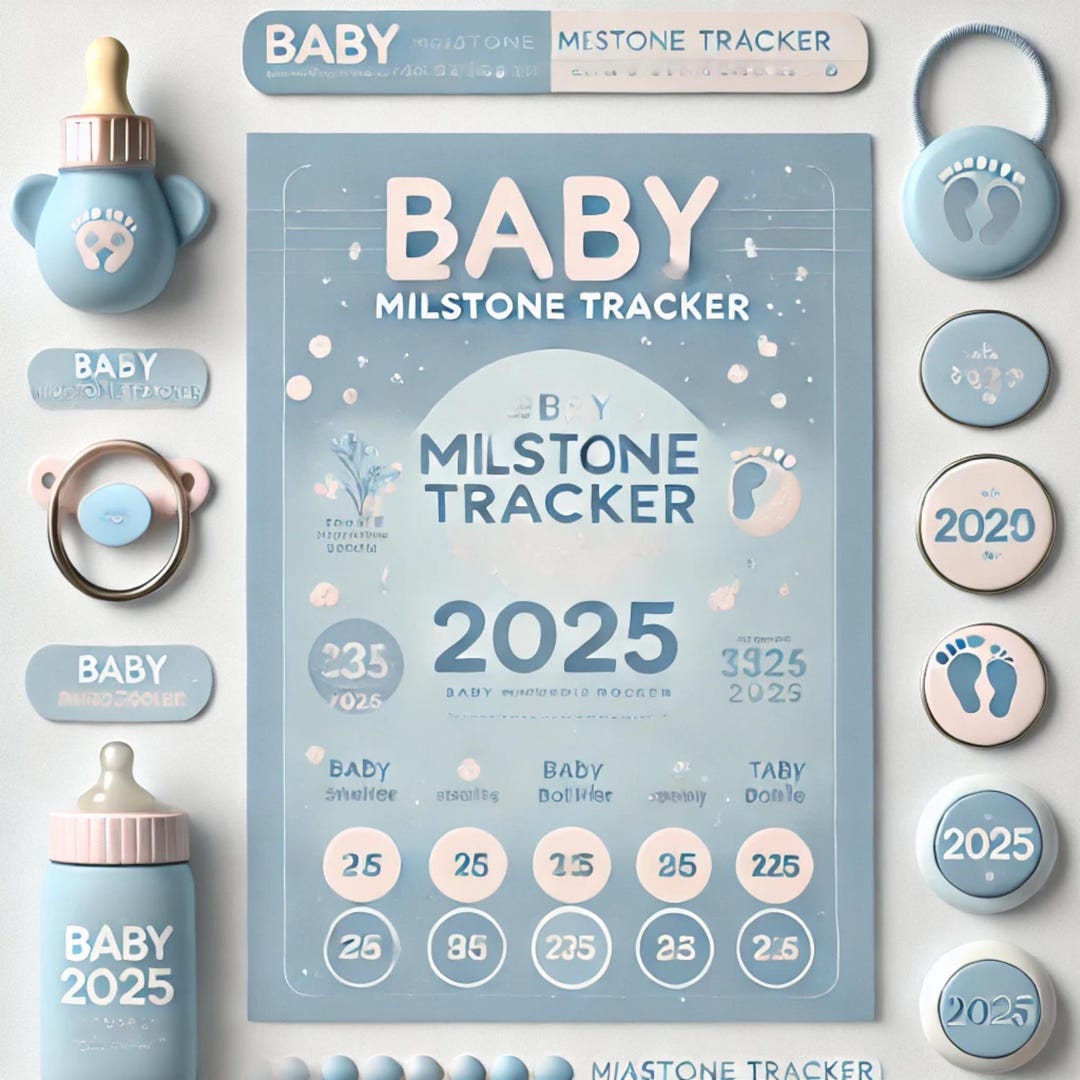 Printable Baby Milestone Tracker | Newborn Growth Chart | First Year ...