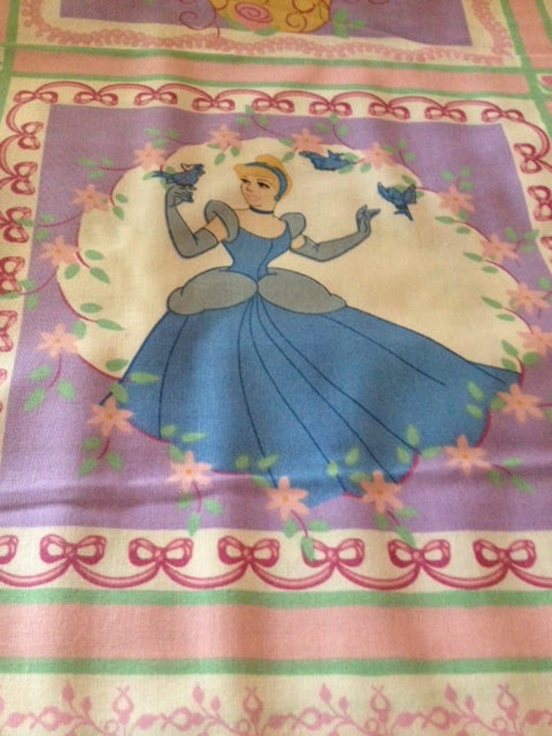 Disney Princess Fabric Panels - Belle, Aurora, Cinderella, Snow White ...