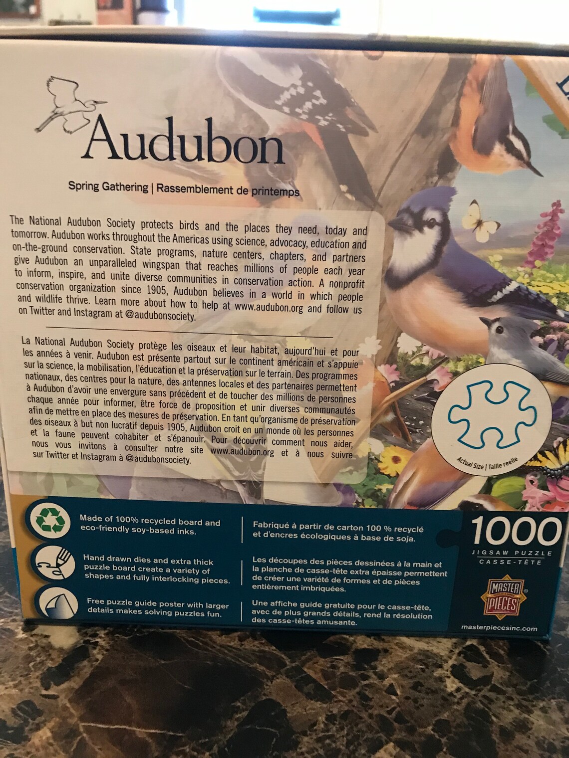 NIP Birds Audubon 1000 Piece Jigsaw Puzzle Snowbirds - Etsy