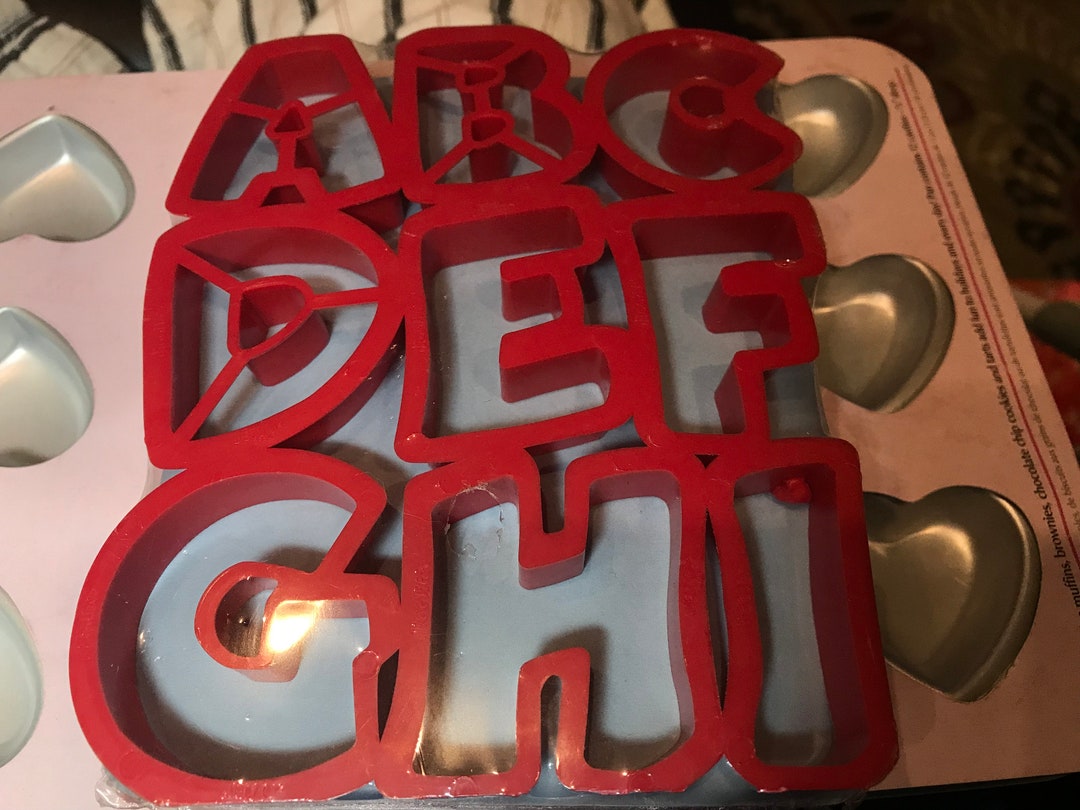 NIP Plastic Letters - Use to Spell Out Words on Cakes, Jello Candy ...