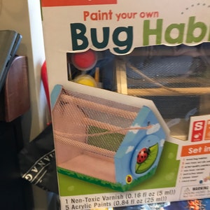 NIB Bug Habitat Paint Kit From Works of Ahhh - STEM Kid’s Craft Age 4 ...