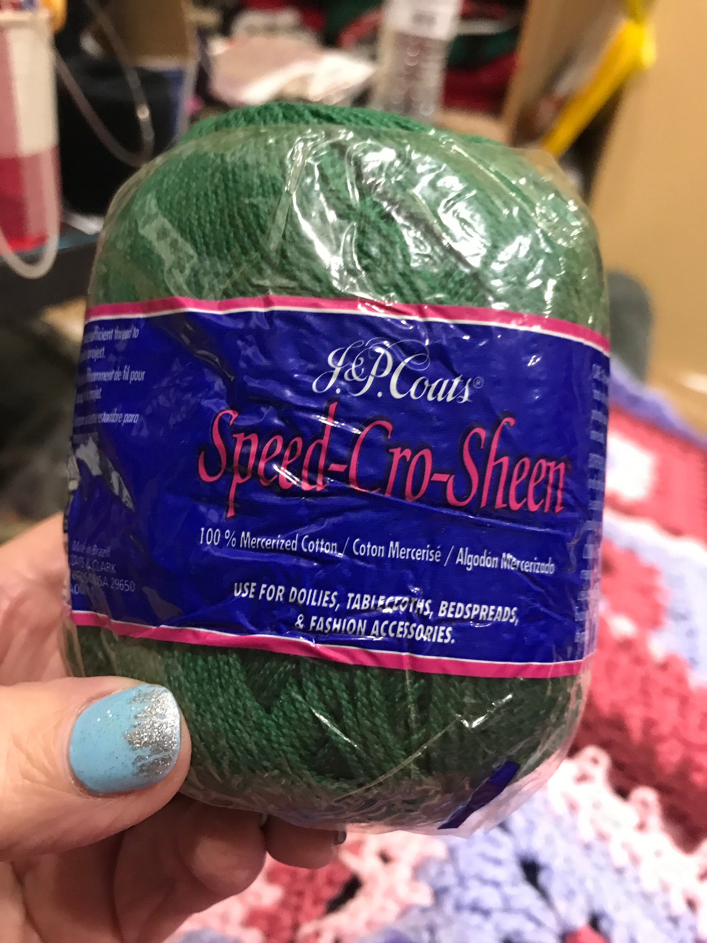 NIP Speed-cro-sheen- One Ball Cotton Crochet Thread - Size 3 - 100 ...