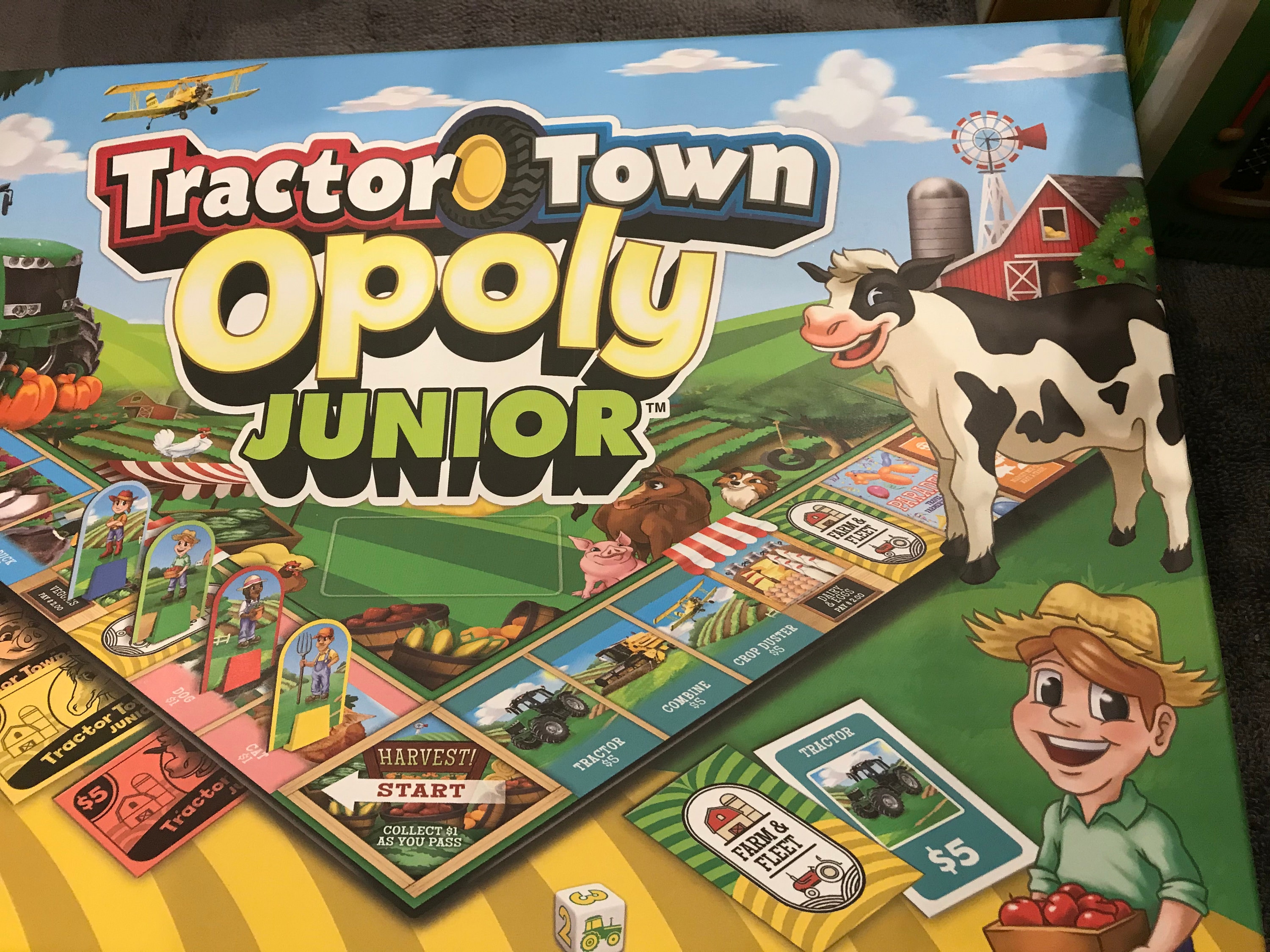 NIP Masterpieces Tractor Town Opoly Junior Game Ages 6 Kids - Etsy ...