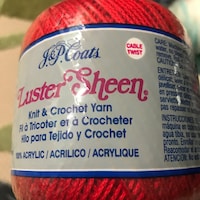 Knit Cro-sheen Cotton Crochet Thread 150 Yards Crystal Blue - VINTAGE ...