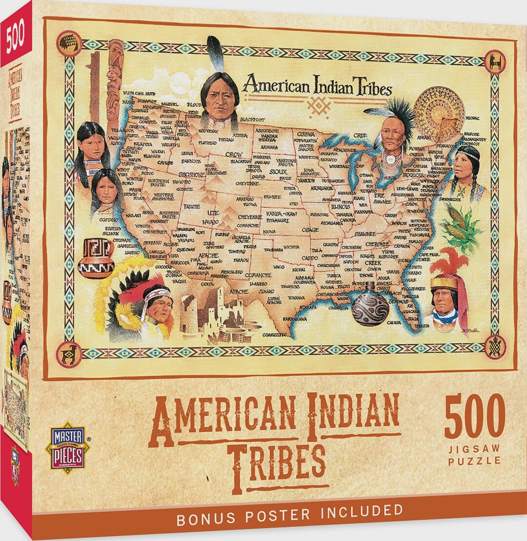 NIB Masterpieces 500 Piece Native American Jigsaw Puzzle”american ...