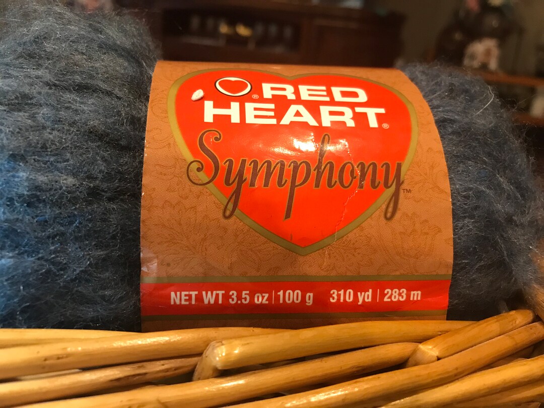 1 NIP Red Heart Symphony Yarn - Color: River Blue- 3.5 Oz Acrylic ...