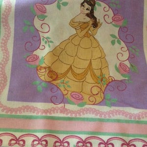 Disney Princess Fabric Panels - Belle, Aurora, Cinderella, Snow White ...