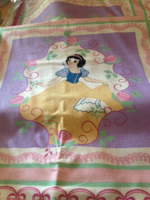 Disney Princess Fabric Panels - Belle, Aurora, Cinderella, Snow White ...