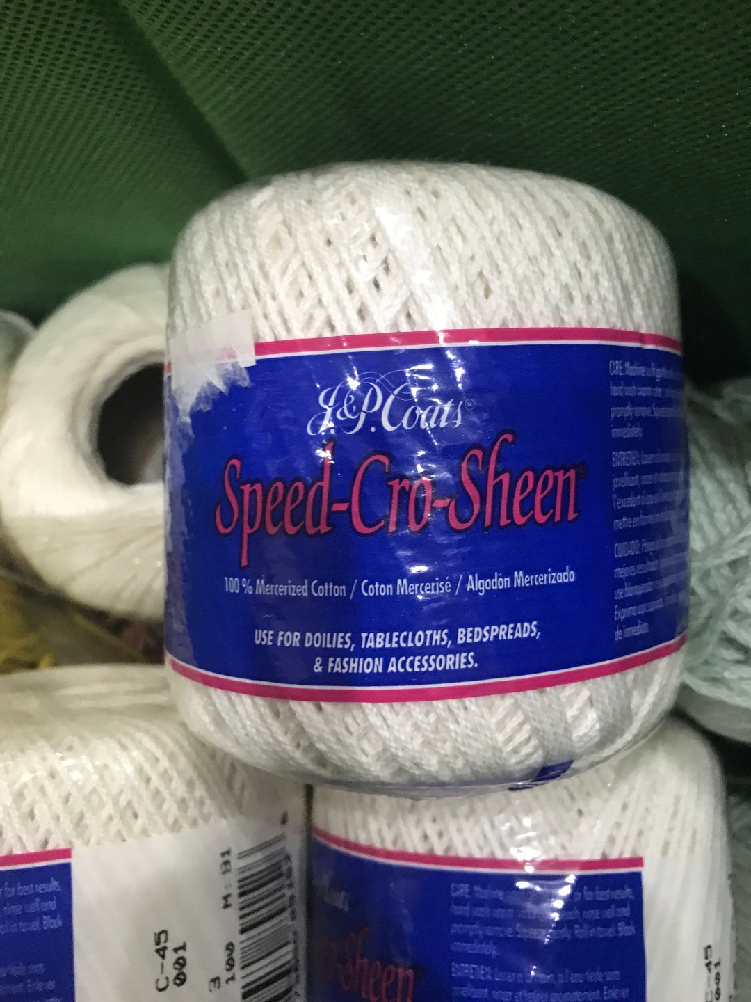 NIP Speed-cro-sheen- One Ball Cotton Crochet Thread - Size 3 - 100 ...