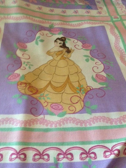 Disney Princess Fabric Panels - Belle, Aurora, Cinderella, Snow White ...