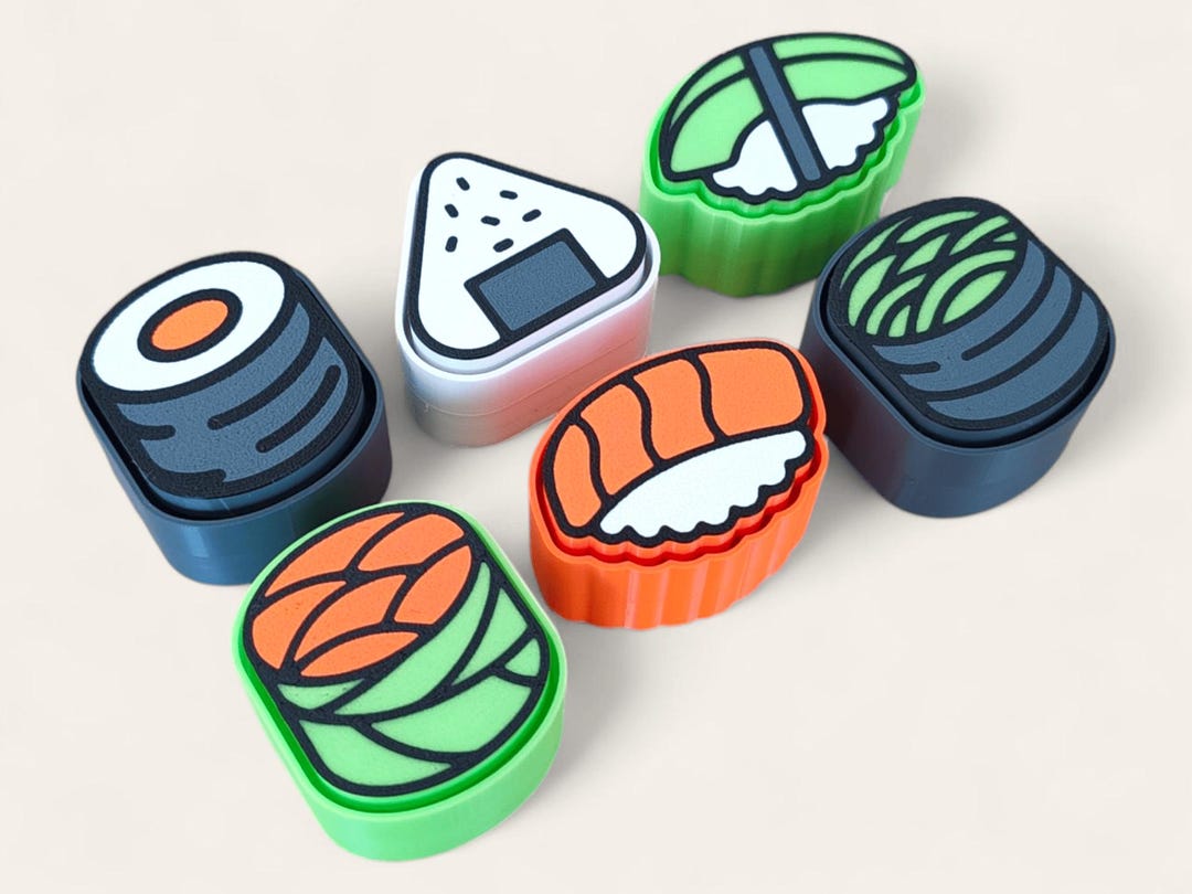 Sushi Fidget Keychain Clickers – Cute Foodie Stress Relief Toy - Etsy