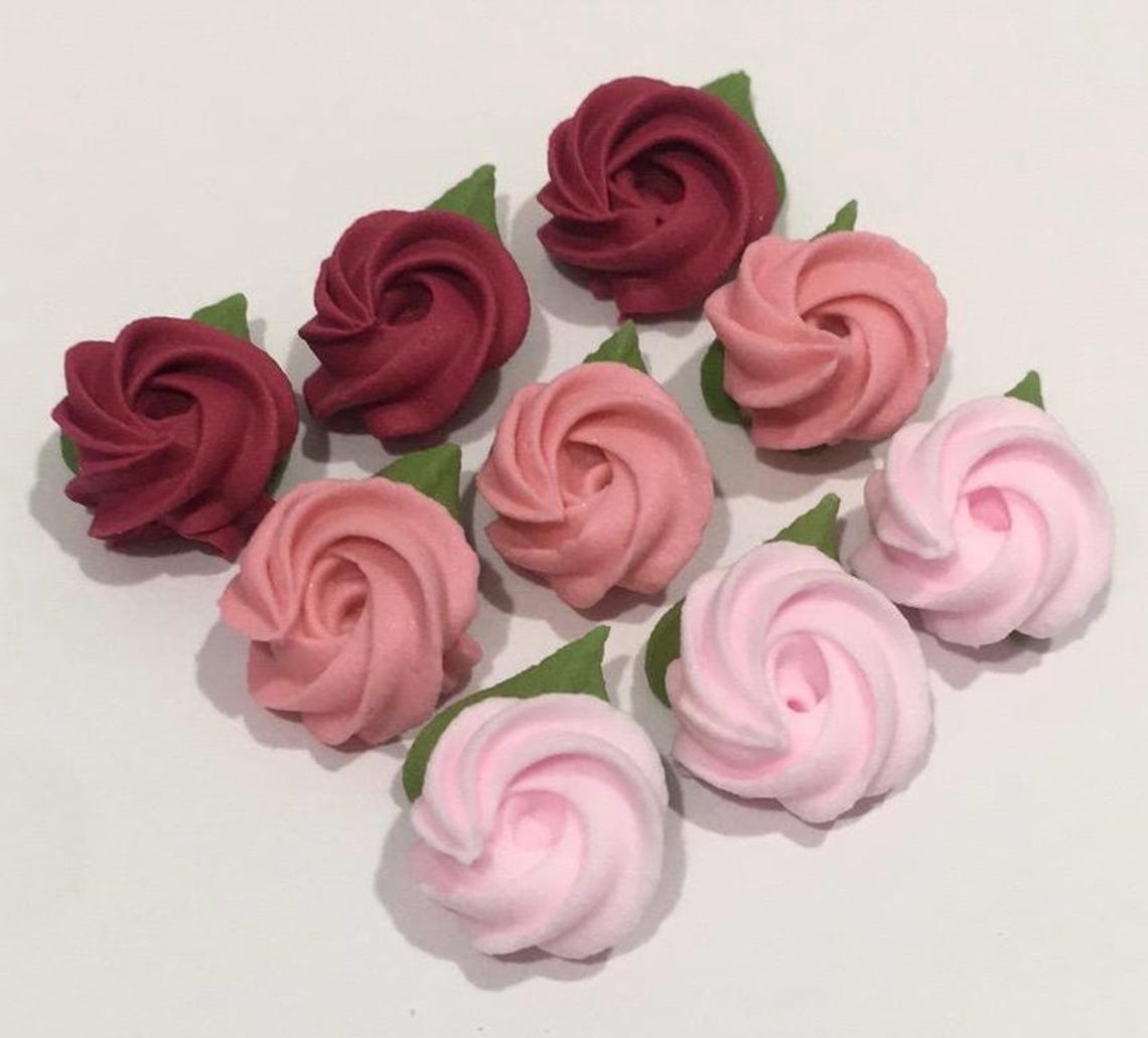 250 Mini Rosettes Royal Icing Flowers Approx.size 1/2” - Etsy