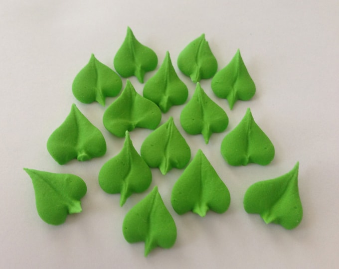 200 Green Royal Icing Leaves Approx. Size 3/4 - Etsy