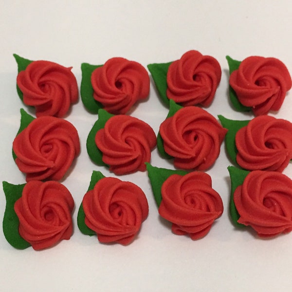 Red and Blue Cake Flowers - Etsy