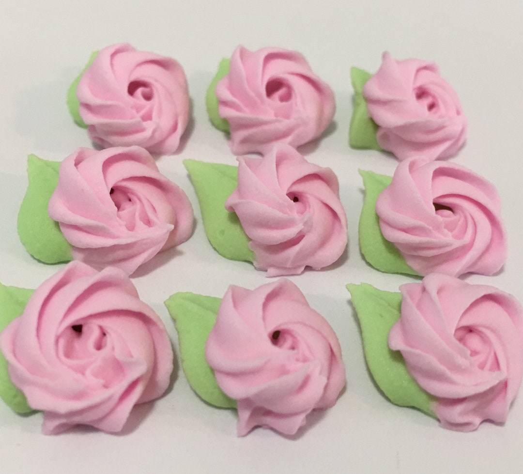 150 Mini Pink Rosettes Royal Icing Flowers Approx.size 1/2” - Etsy