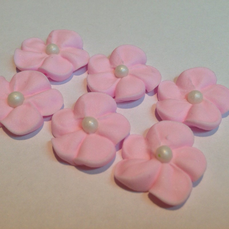 Pink Icing Flowers - Etsy