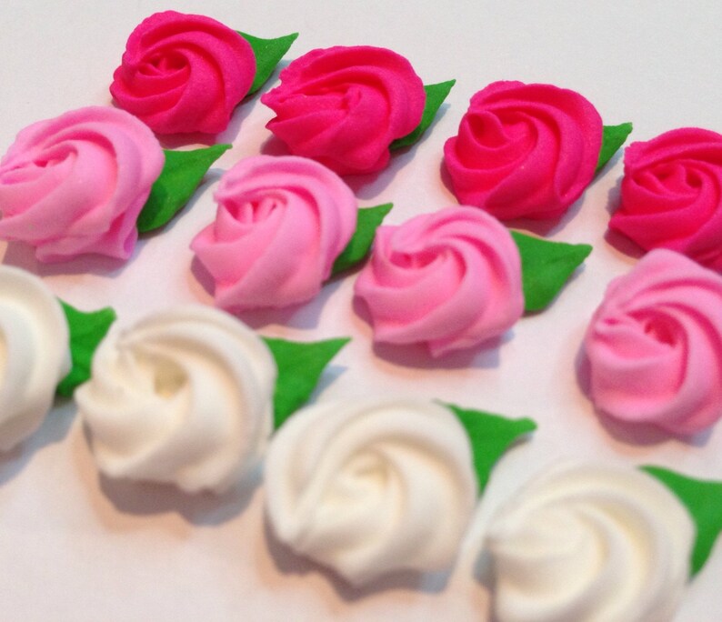 150 Mini Rosettes Royal Icing Flowers Approx.size 1/2 50 - Etsy