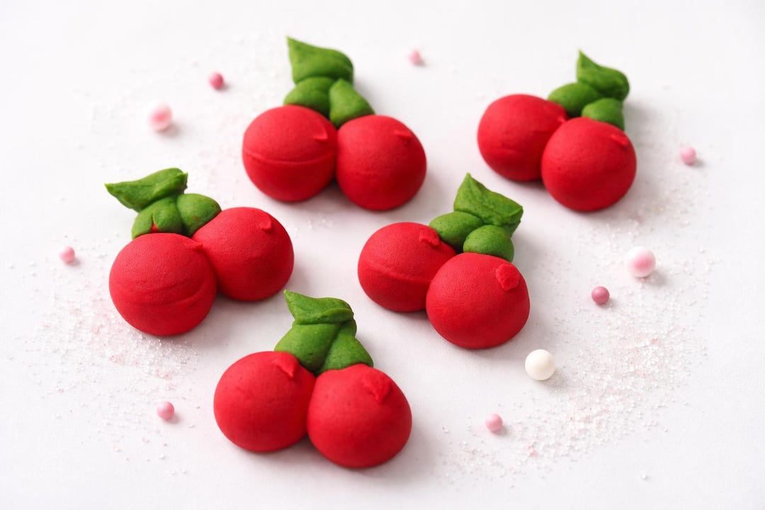 50 Royal Icing Sugar Cherries - Etsy