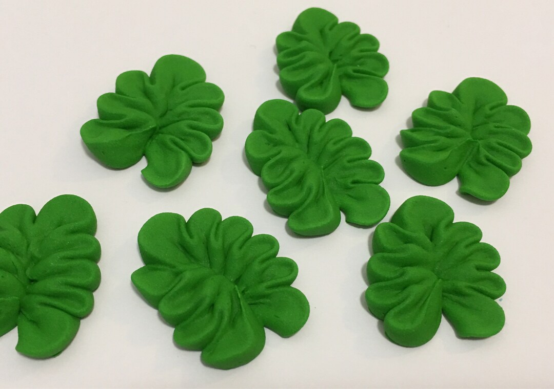 100 Royal Icing Leaves Approx. Size 1” Long - Etsy