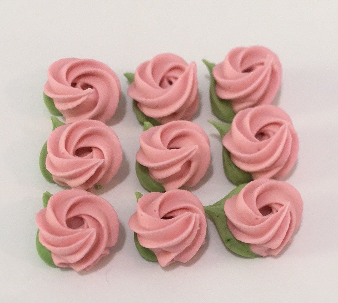 100 Mini Dust Rosettes Royal Icing Flowers Approx.size 1/2” - Etsy