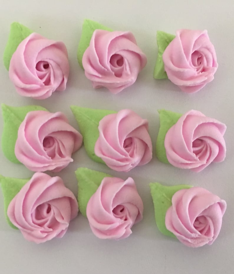 150 Mini Pink Rosettes Royal Icing Flowers Approx.size 1/2 - Etsy