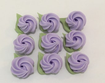 100 Royal Icing Violets 100 Approx. Size 1/2” - Etsy