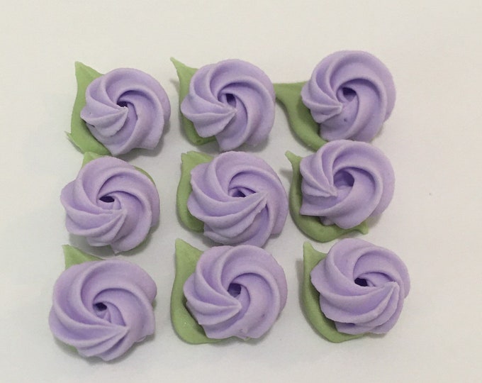 100 Royal Icing Violets 100 Approx. Size 1/2” - Etsy