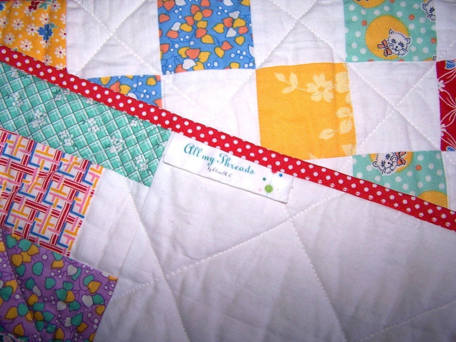 Squares Baby Quilt Reproduction Fabrics - Etsy