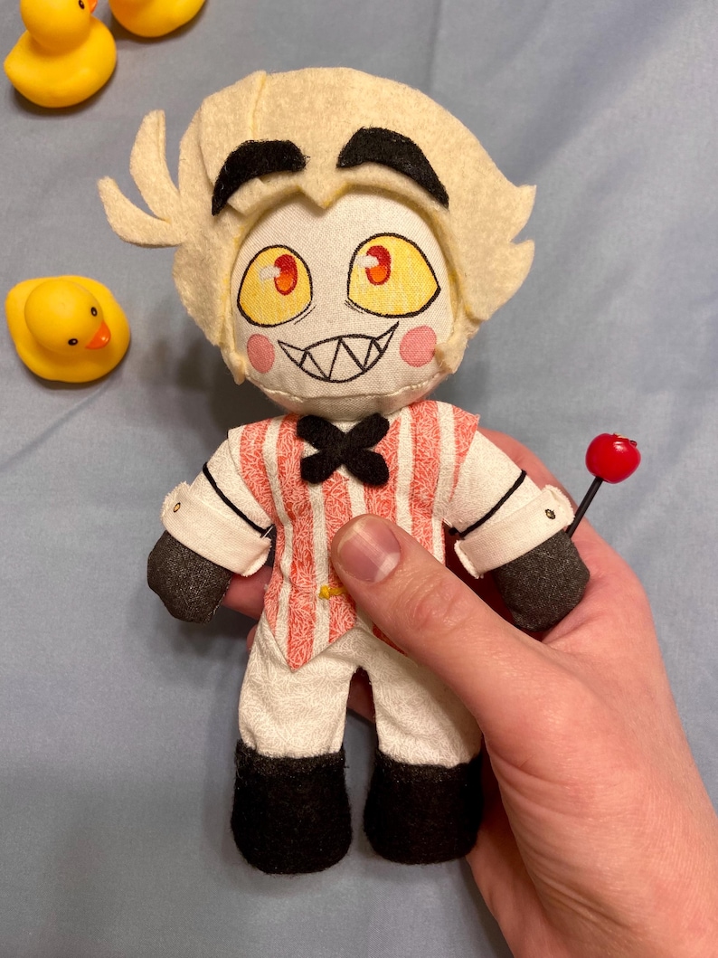 Lucifer Morningstar Plush Doll Hazbin Hotel Plushie - Etsy