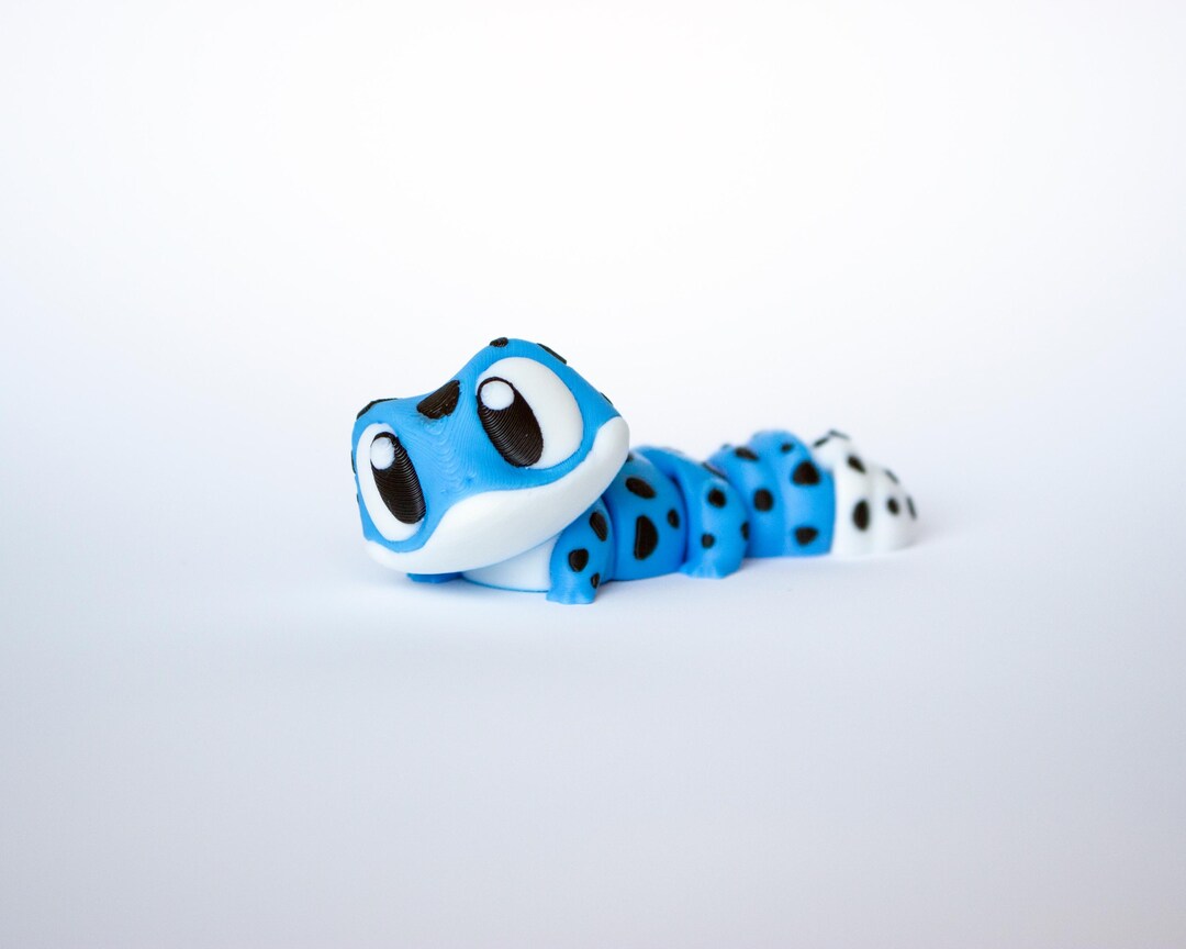Cute 3D Printed Gecko Toy, 3d Printed Animals, Articulated Flexi Fidget ...