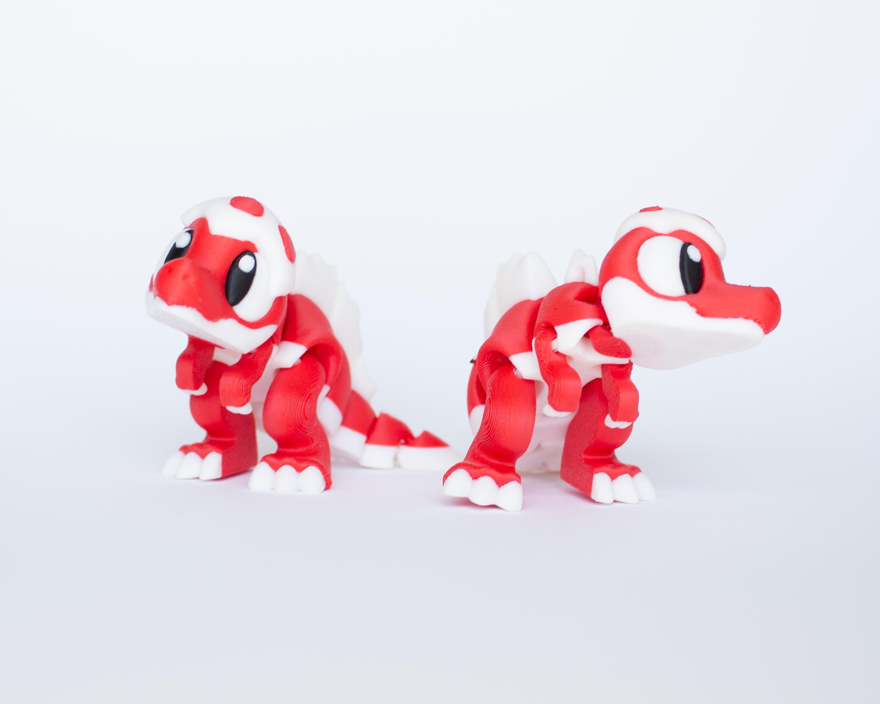 3D Printed Spinosaurus Dinosaur Toy, Articulated Flexi Fidget Dino ...