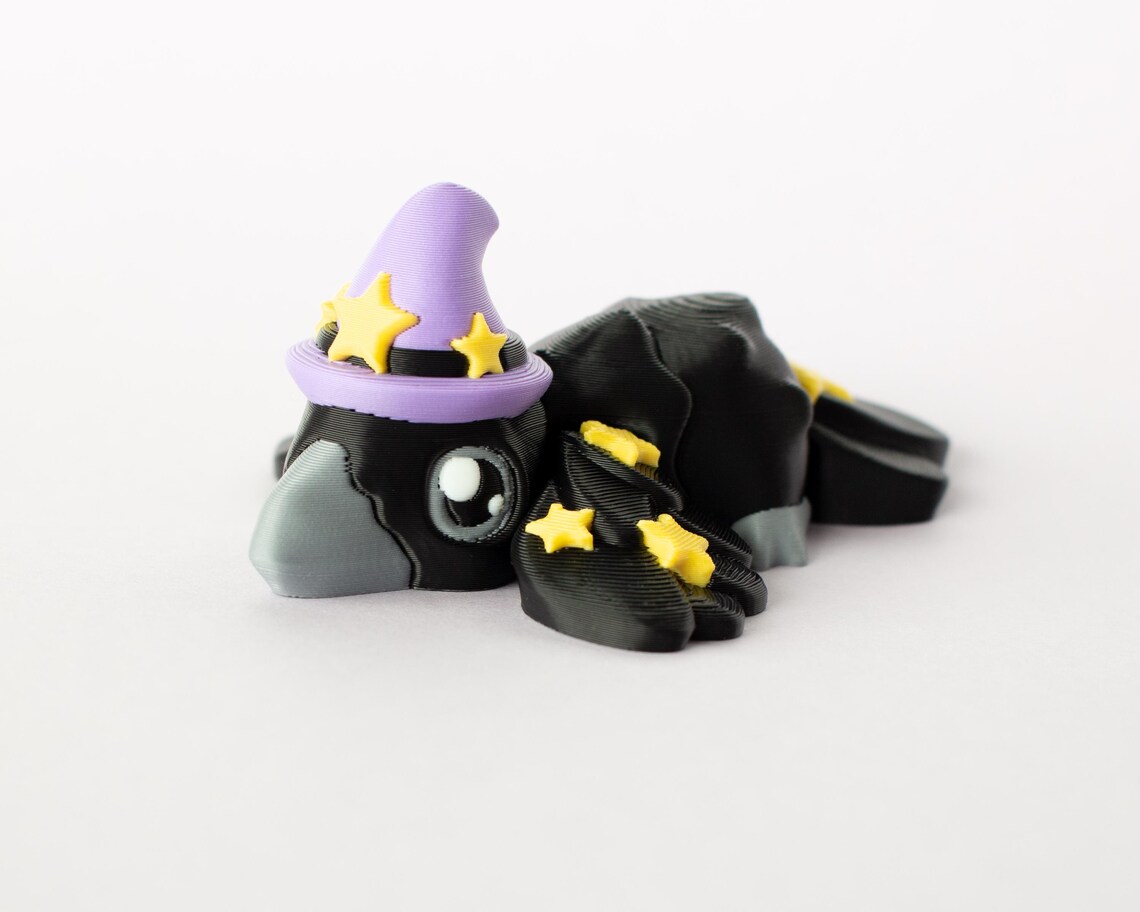 Fidget Witch Crow! Cute 3D Printed Spooky Trick or Treat Decor for ...