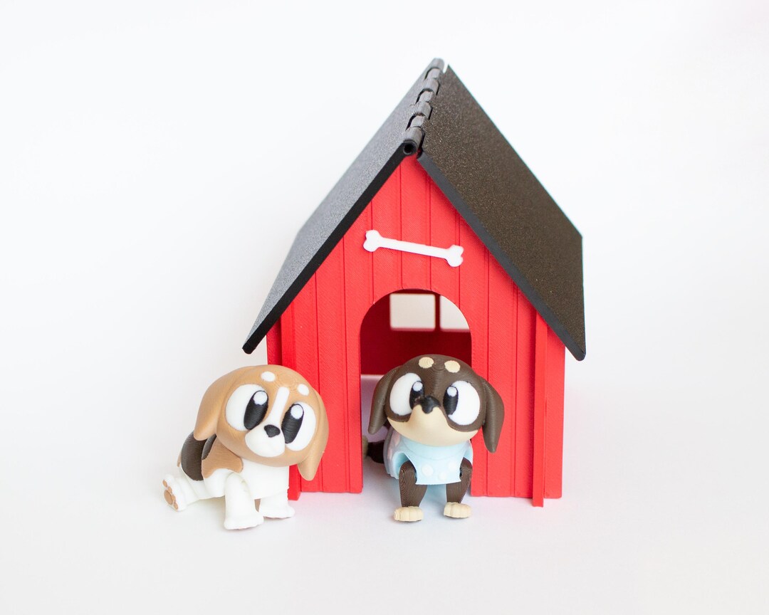 Dog House Bundle! 3D Printed Animals, Articulated Fidget Puppy, Sensory ...