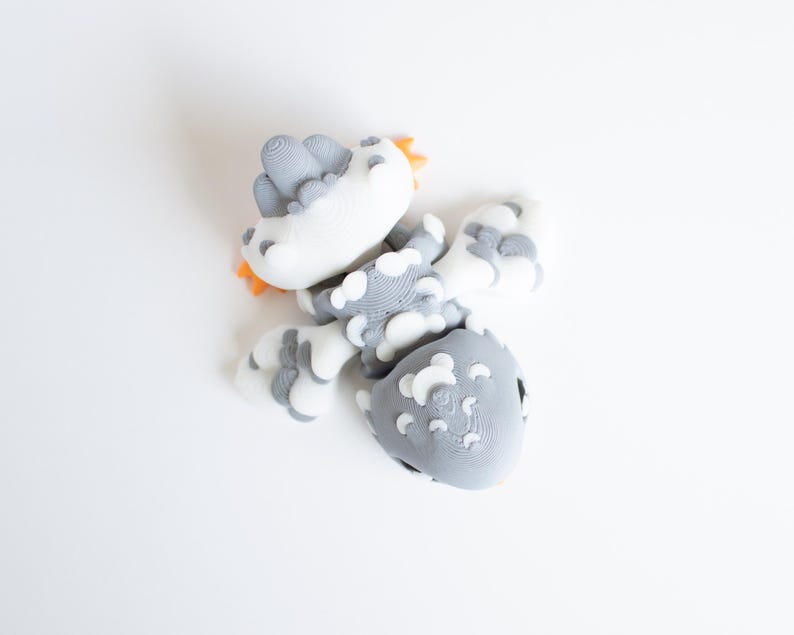 Cute Baby Pigeon! 3D Printed Animals, Articulated Fidget Birds, Sensory ...