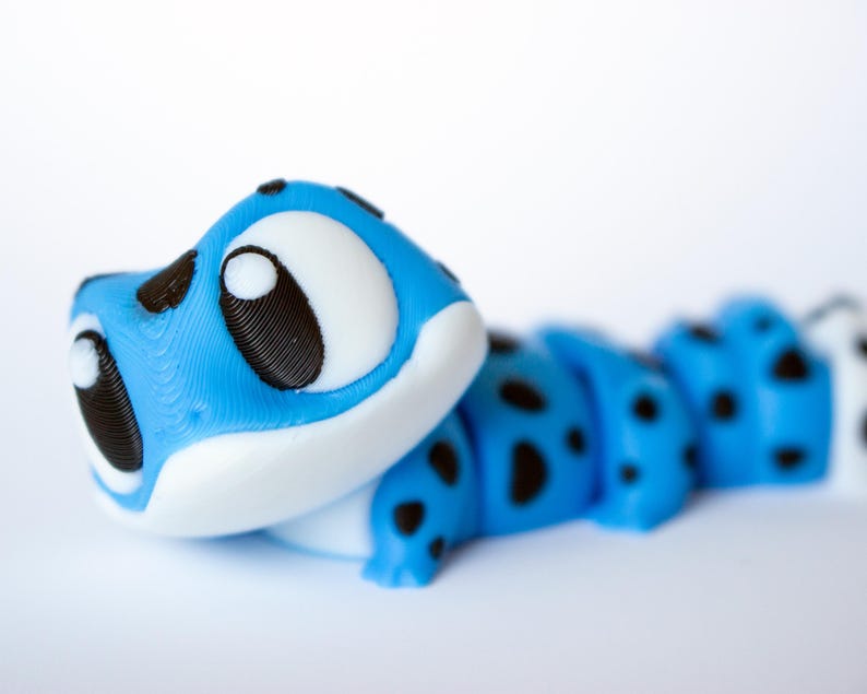Cute 3D Printed Gecko Toy, 3d Printed Animals, Articulated Flexi Fidget ...